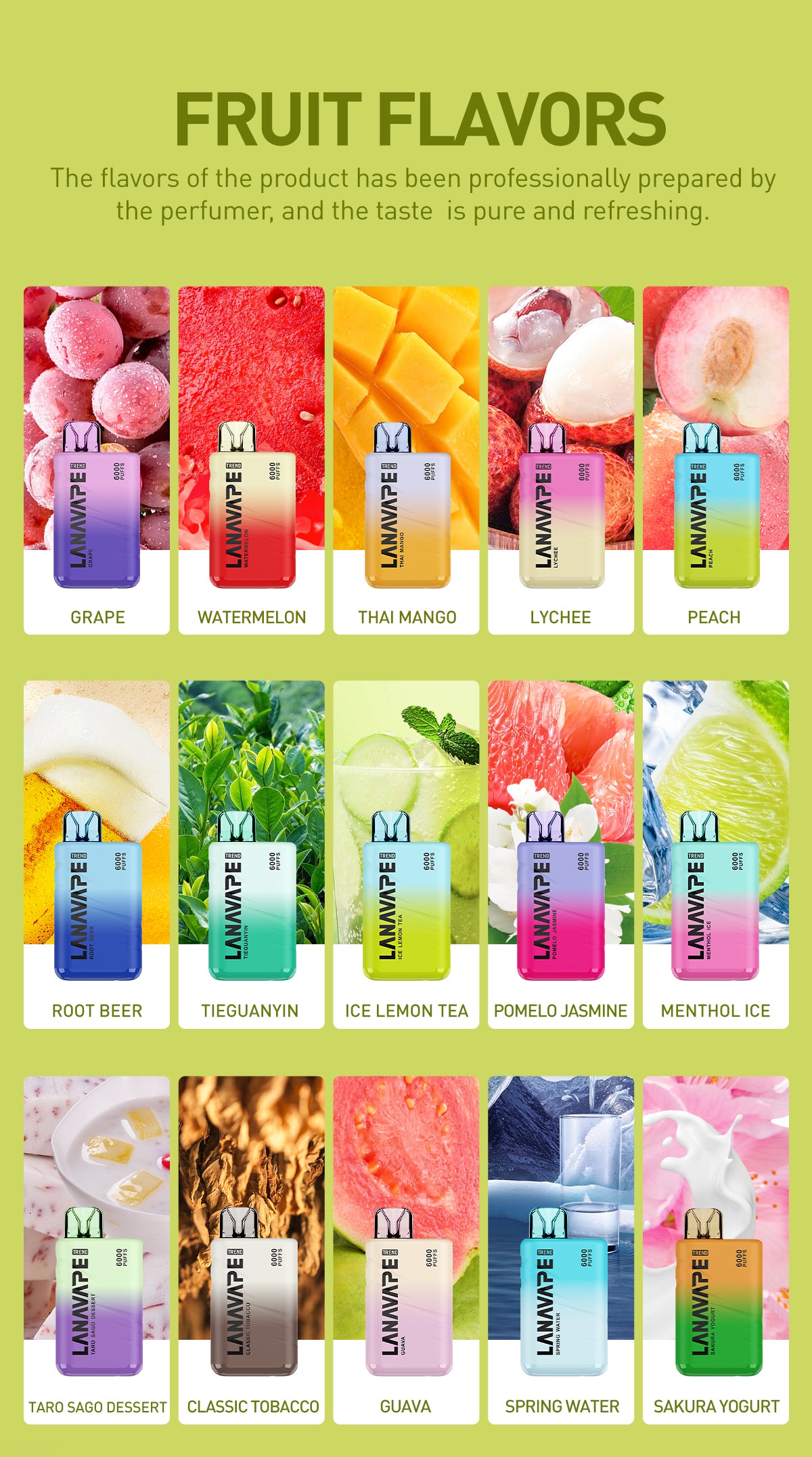 LANA TREND 6000 PFFS VAPE - น้ำแร่ – LANAVAPE THAILAND